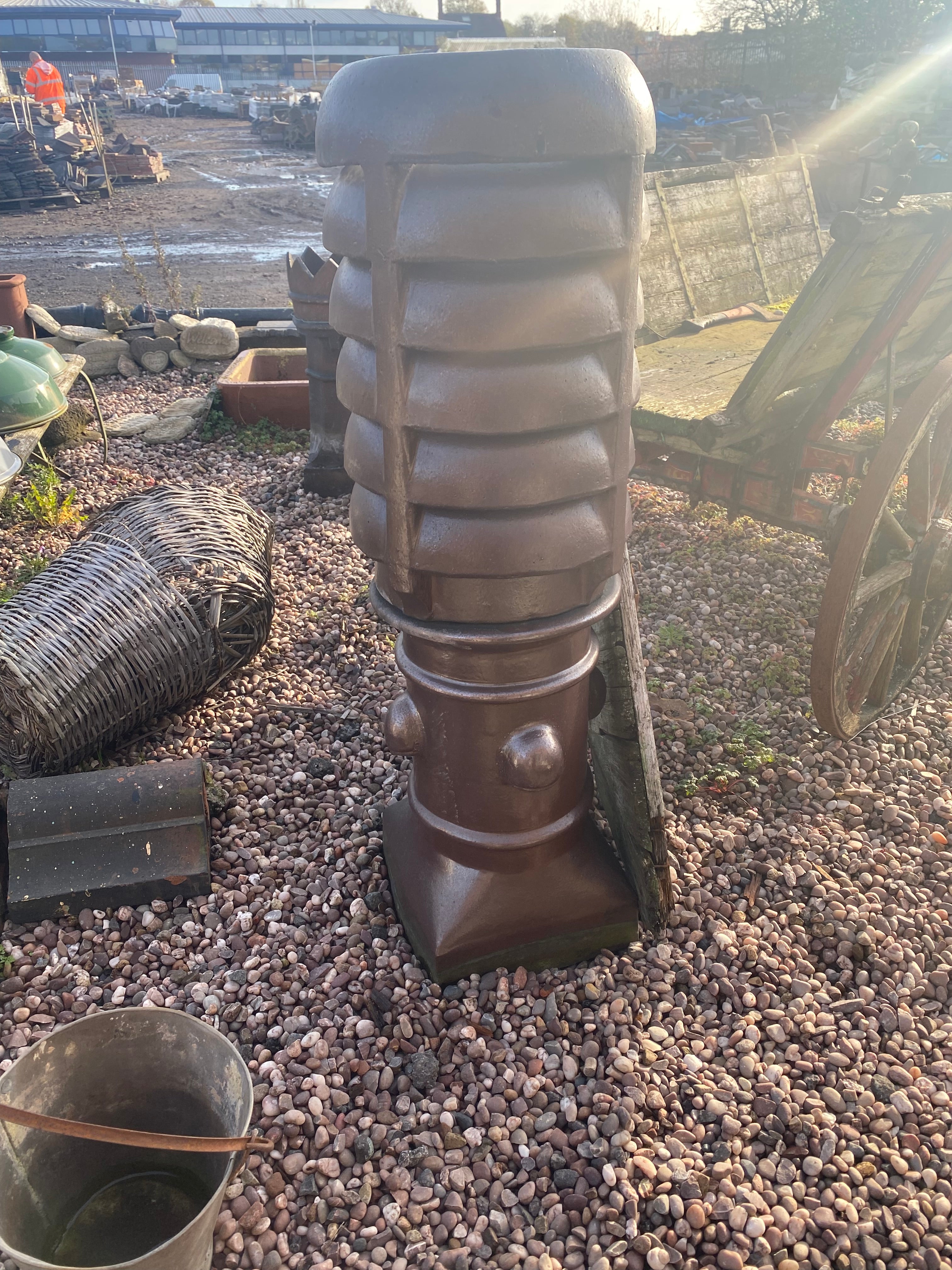 Reclaimed Salt-Glazed Chimney Pot 1220mm | Jim Wise