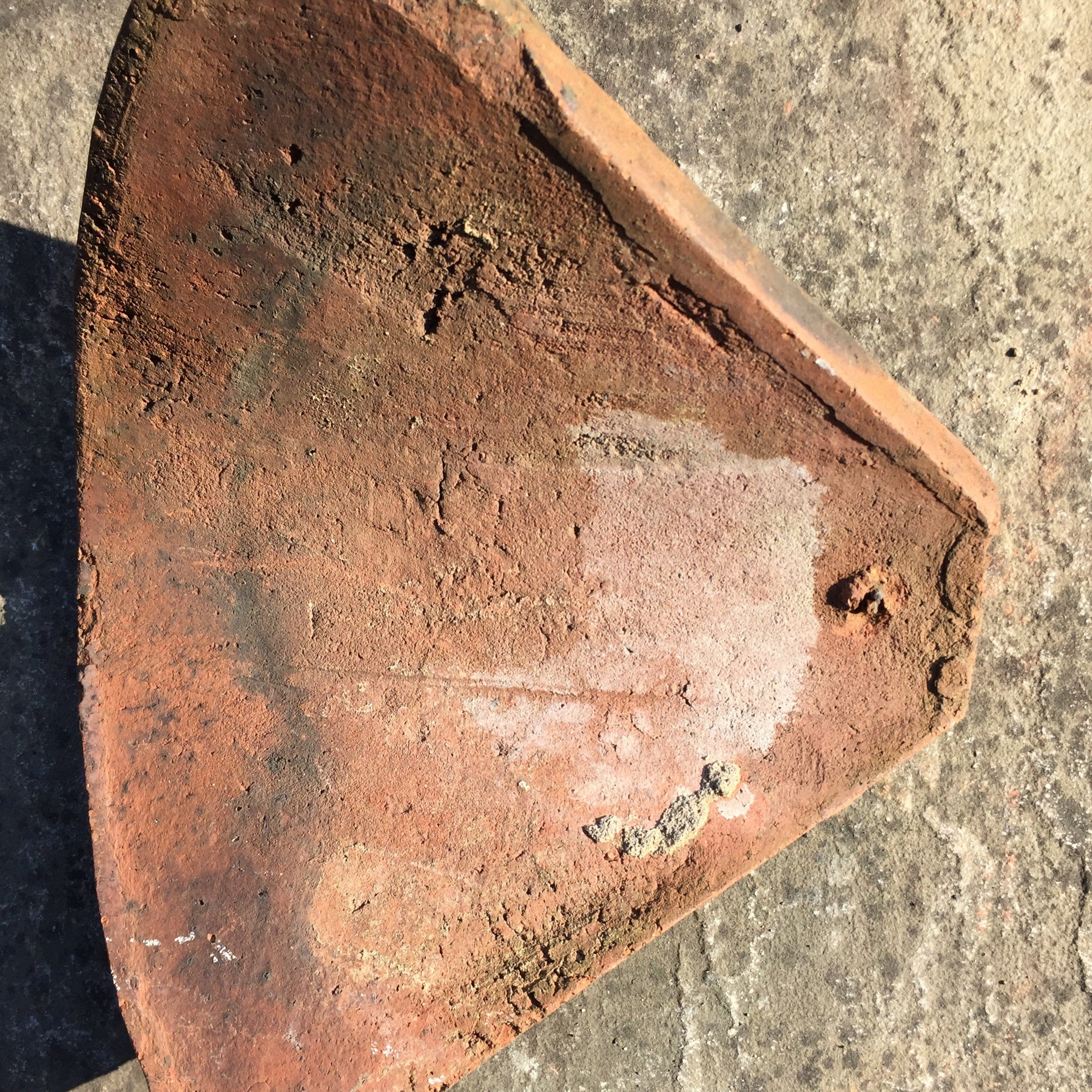 Reclaimed Orange Sand Faced Bonnet Hip Tiles