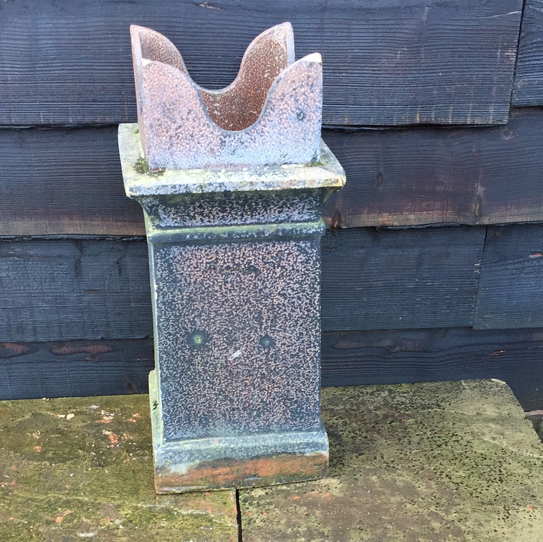Salt Glazed Castle/Bishop Reclaimed Chimney Pot